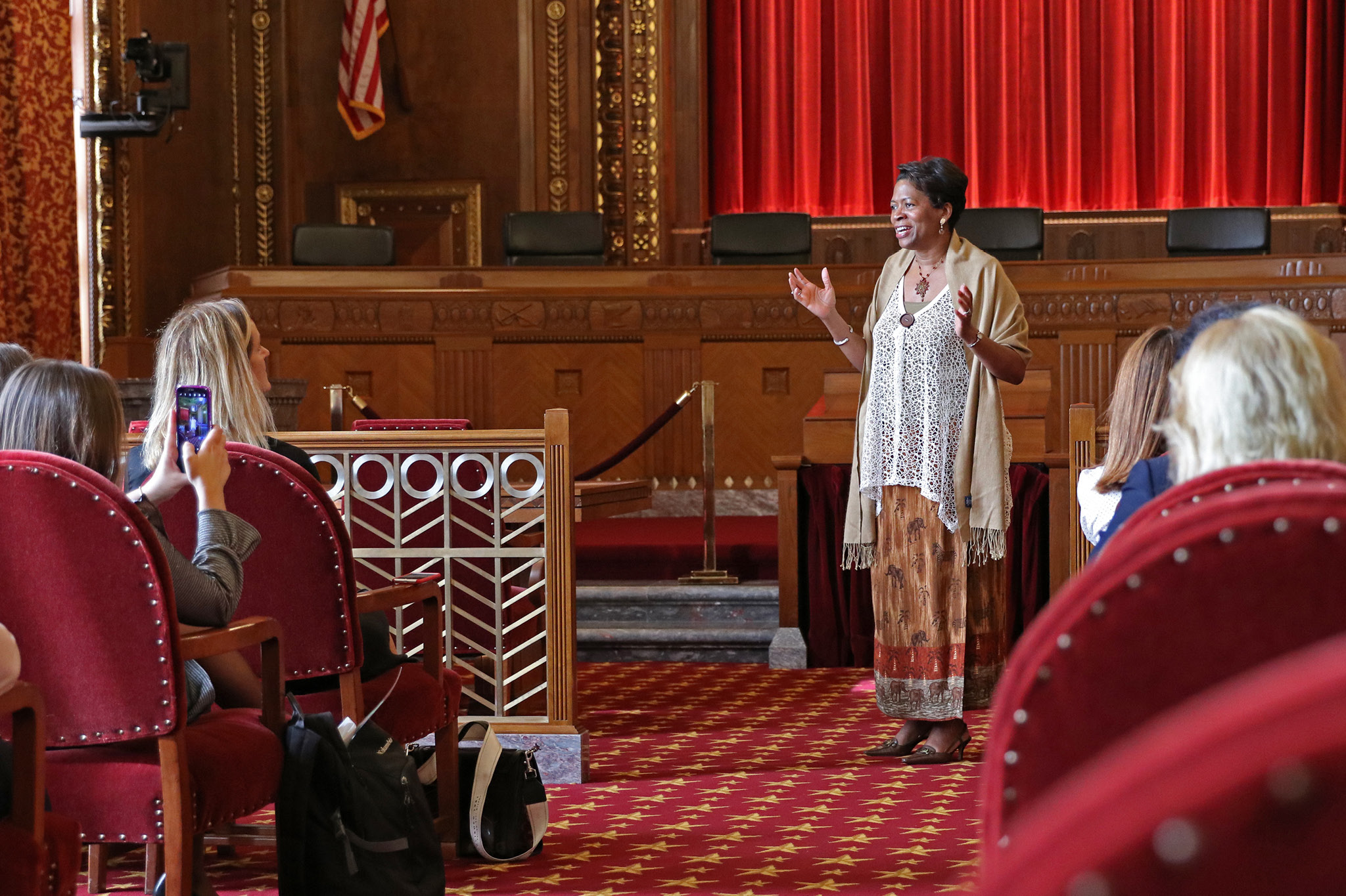 Justice Stewart Meets with International English Teachers