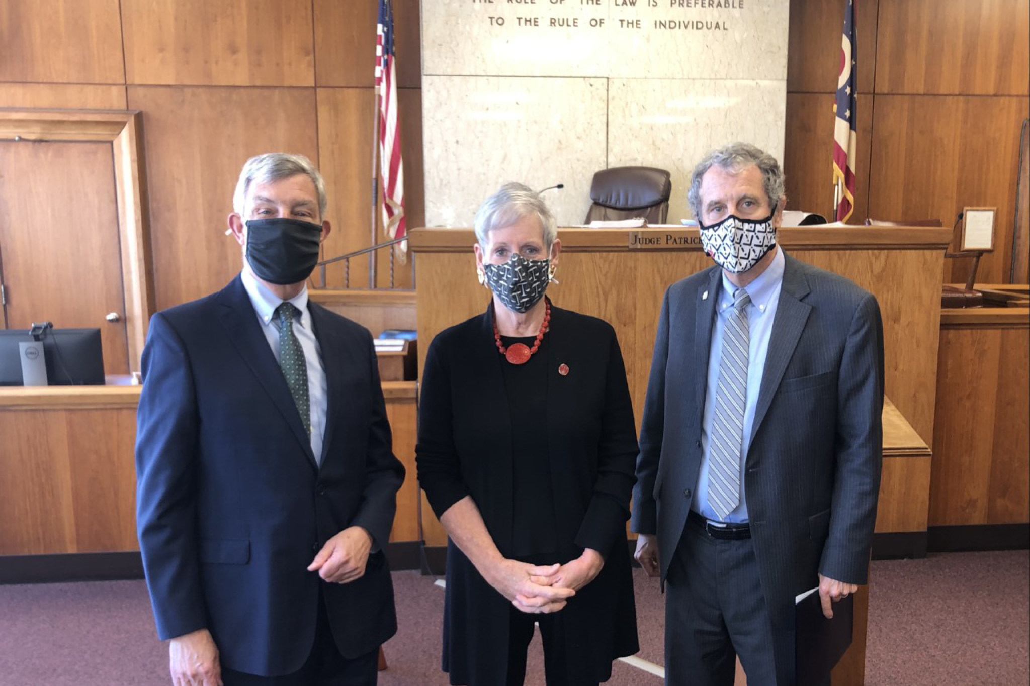 Chief Justice, Judge Carroll, Senator Brown Tout Eviction Relief